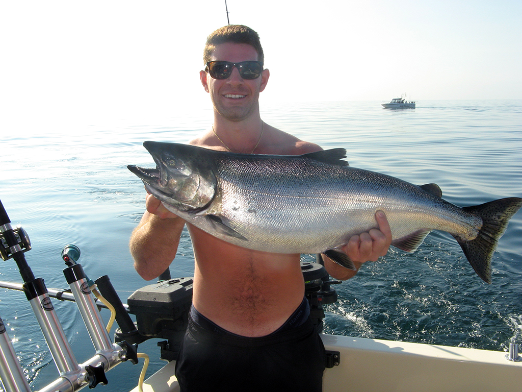 Big Lakers + Big Salmon = Big Day of Fishing! - Milky Way Fishing Charters
