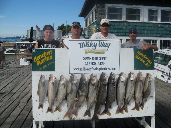 Jeff Koons Party Limit Out on Lake Trout! - Milky Way Fishing Charters